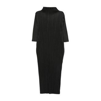 Issey Miyake Damen, Kleider, Schwarzk, LGr&ouml;&szlig;e