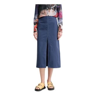 Sunnei Langer Rock mit Schlitz - - Skirts - Damen - Blau - L