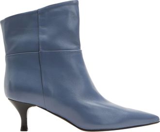 8 by YOOX LEATHER POINTY-TOE ANKLE BOOT