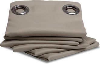 MOONDREAM ThermActiv Rideau Thermique Hiver+&Eacute;t&eacute; 2en1 | Isolant Anti-Chaleur et Anti-Froid | Occultant | Technologie Brevet&eacute;e | Fabrication UE | Oeillets | Gris 