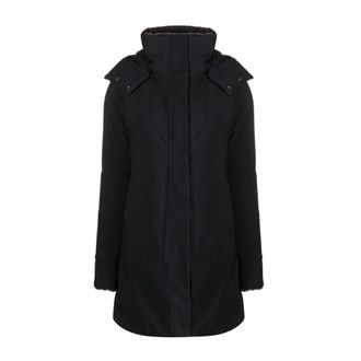 Save The Duck Femme, Manteaux, Noir, Taille: 42 FR Samantah Hooded Parka