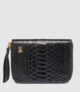 CLARIS VIROT Porte-monnaie Mini Bob Python Noir