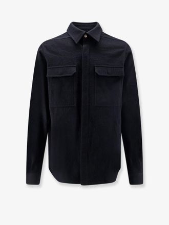 Rick Owens Cotton and Wool Outershirt - RICK OWENS - gender_Man