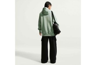 Nike Kapuzensweatshirt W NSW PHNX FLC OS GFX HDY mit Kordelverschluss, atmungsaktives Material, gerader Abschluss