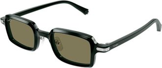 Cartier CT0539S007 Rectangle-Frame Sunglasses - Black