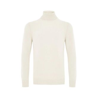 Gran Sasso Dolcevita Pullover - - Knitwear - Herren - Wei&szlig; - 2XL