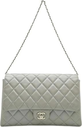 Chanel Pre-owned Matelasse Chain Shoulder Bag - Femme - Pre-owned - Gris - Taille: ONE Size