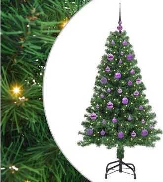 vidaXL K&uuml;nstlicher Weihnachtsbaum mit 150 LEDs mit St&auml;nder Gr&uuml;n 150 cm vidaXL