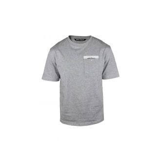 Palm Angels One-Button Brusttaschen-T-Shirt - - Tops - Herren - Grau - S