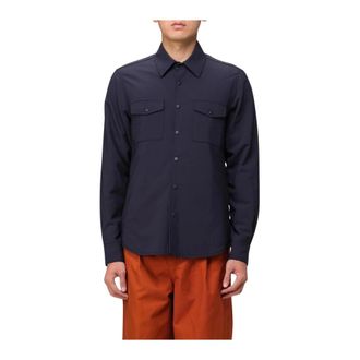 Aspesi Blaues Hemd mit Brusttaschen - - Shirts - Herren - Blau - 2XL