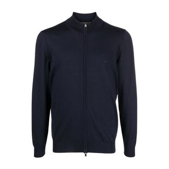 HUGO BOSS Blaue Wolljacke - - Knitwear - Herren - Blau - 2XL