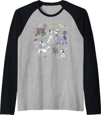 Disney 101 Dalmatians 65th Anniversary Pongos Dog Park Pals Raglan