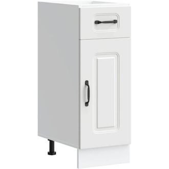 vidaXL Vidaxl - Armoire de cuisine Kalmar blanc bois ding&eacute;nierie