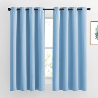Nicetown Verdunkelungsvorhang f&uuml;r Schlafzimmer - Home Fashion Fenster Behandlung Ring Oben Verdunkelungsvorh&auml;nge und Vorh&auml;nge (132,1 x 160 cm, Set mit 2 Paneel