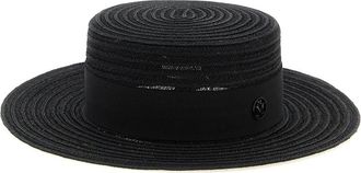 Maison Michel Femme, Accessoires, Noir, Taille: S Kiki Straw Hat