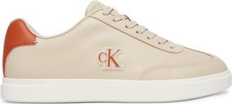 Calvin Klein Sneakers Low Prof Cupsole Emb Lth HM0HM02124 Beige