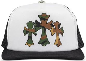 Chrome Hearts casquette Triple Cross - Blanc
