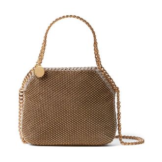 Stella McCartney Femme, Sacs, Brun, Taille: ONE Size Mini Sac Cabas Falabella en Maille