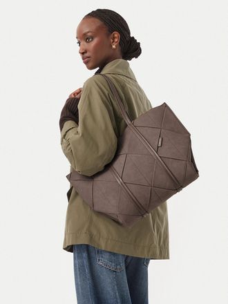 Calvin Klein Handtasche Calvin Klein Woven Sueded Carryall LV04F3695G Braun