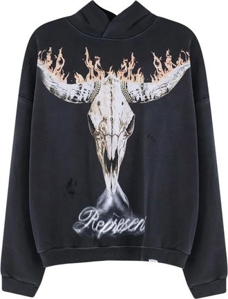 Represent Represent, Homme, Sweatshirts et sweats &agrave; capuche, Noir, Taille: M British Cowboys Sweat &agrave; capuche