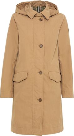 Camel Active Damen Mantel aus Baumwollmix Hellbraun, womenswear-46