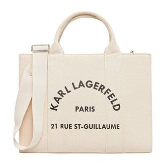 Karl Lagerfeld Rue St-Guillaume Medium Square Tote - - Bags - Damen - Beige - ONE SIZE