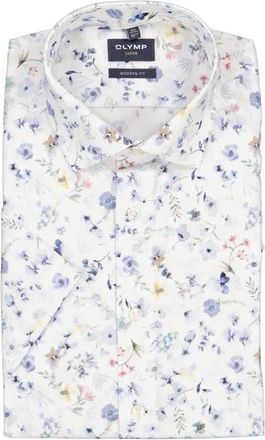 Olymp Herren Kurzarmhemd mehrfarbig gemustert