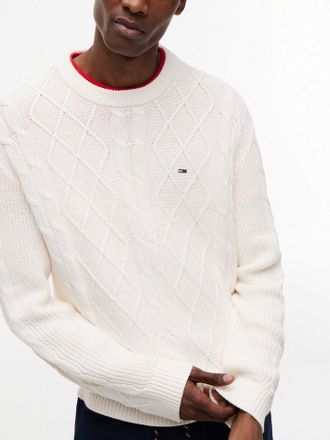 Tommy Jeans Rundhalspullover TJM REG CABLE KNIT SWEATER
