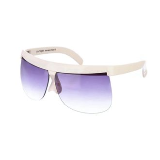 Courr&egrave;ges Ovale Acetat-Sonnenbrille - - Accessories - Damen - Wei&szlig; - ONE SIZE