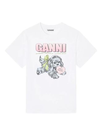 Ganni t-shirt GANNI - Blanc