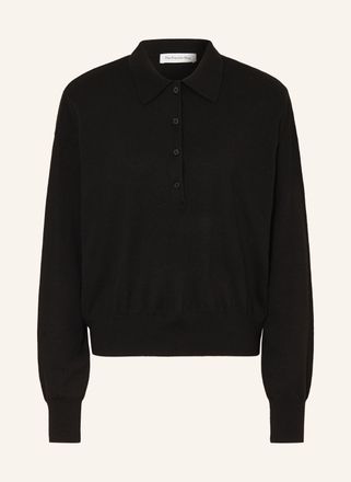 Frankie Shop Strick-Poloshirt Croydon schwarz
