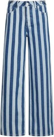 Object Jean &agrave; rayures en coton m&eacute;lang&eacute;