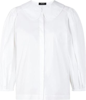 Marc Cain Bluse mit volumin&ouml;sen &Auml;rmeln - - Blouses & Shirts - Damen - Wei&szlig; - S