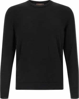 Zanone Pull Col Rond - Noir