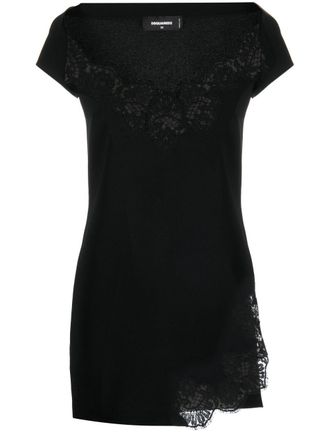 Dsquared2 Minikleid mit Spitze - Schwarz