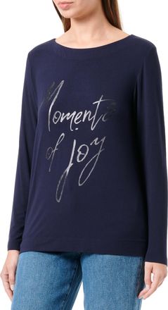 s.Oliver Damen T-Shirt Langarm Blue 46
