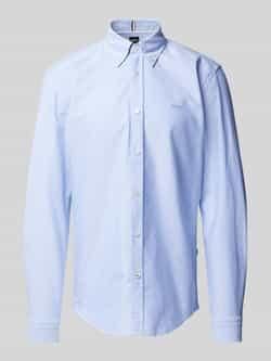 HUGO BOSS Regular Fit Business-Hemd mit Button-Down-Kragen Modell Roan