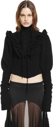 Ann Demeulemeester Liva Cropped Sweater