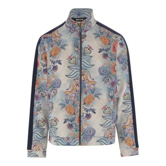 Just Cavalli Homme, Vestes, Multicolore, Taille: XL Veste en nylon stretch avec imprim&eacute; floral
