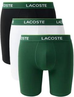 Lacoste Lot de 3 boxers longs &agrave; ceinture logotyp&eacute;e