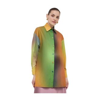 Silvian Heach Chemise en coton tie-dye - Femme - Blouses et Chemises - Multicolore - Taille: 40 FR