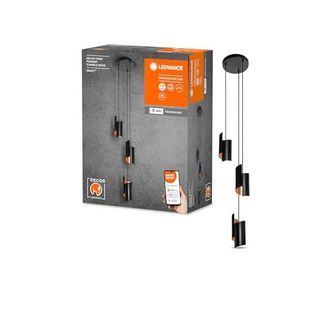Ledvance Suspension SMART+ WiFi DECOR, noir, 24,5W, 2100lm, blanc réglable 3000-6500K, dimmable, répartition de la lumière haut et bas, contrôlable par applica