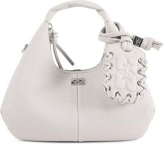 Ganni Sac &agrave; main Mini Hobo effet grain&eacute;