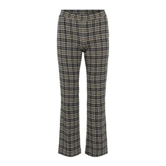 Part Two Dunkelblaue Karo-Hose - - Trousers - Damen - Mehrfarbig - 3XL