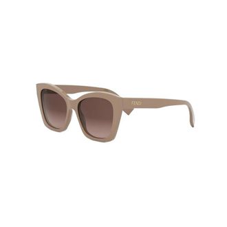 Fendi Authentische Lettering Brille Premium Qualit&auml;t - - Accessories - Damen - Braun - 55 MM
