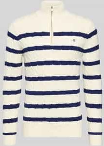 GANT Slim Fit Troyer in Strick-Optik