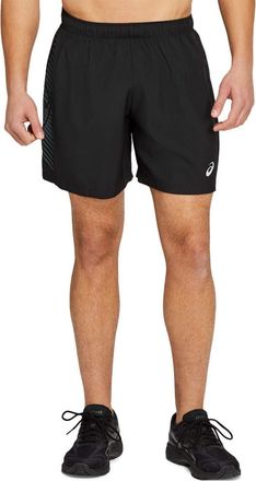 Asics Icon Herren-Shorts, Performance Black/Carrier Grey, Größe M
