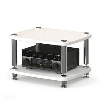 Generic HiFi Regal Audio-Rack, Druckerst&auml;nder, AV-Medienst&auml;nder mit sto&szlig;d&auml;mpfenden Fu&szlig;rasten, Audio-Rack-Tower for DVD-Player, Spielekonsole, TV-Box, WLAN-Rou