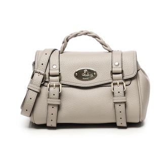 Mulberry Leder Beige Schultertasche mit Vorh&auml;ngeschloss - - Bags - Damen - Beige - ONE SIZE