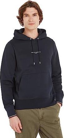 Tommy Hilfiger Sweat à Capuche Homme avec Capuche, Bleu (Desert Sky), XL